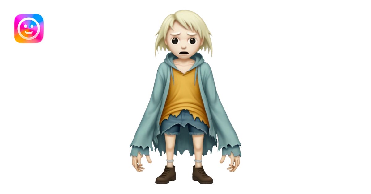 a scary distorted figure emoji | AI Emoji Generator