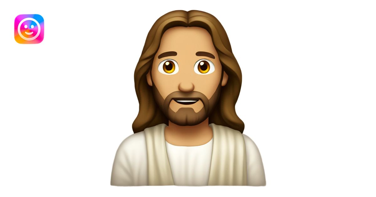 Jesus Christ peeking emoji | AI Emoji Generator