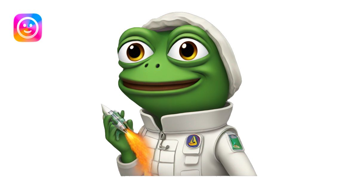 pepe with rocket emoji | AI Emoji Generator
