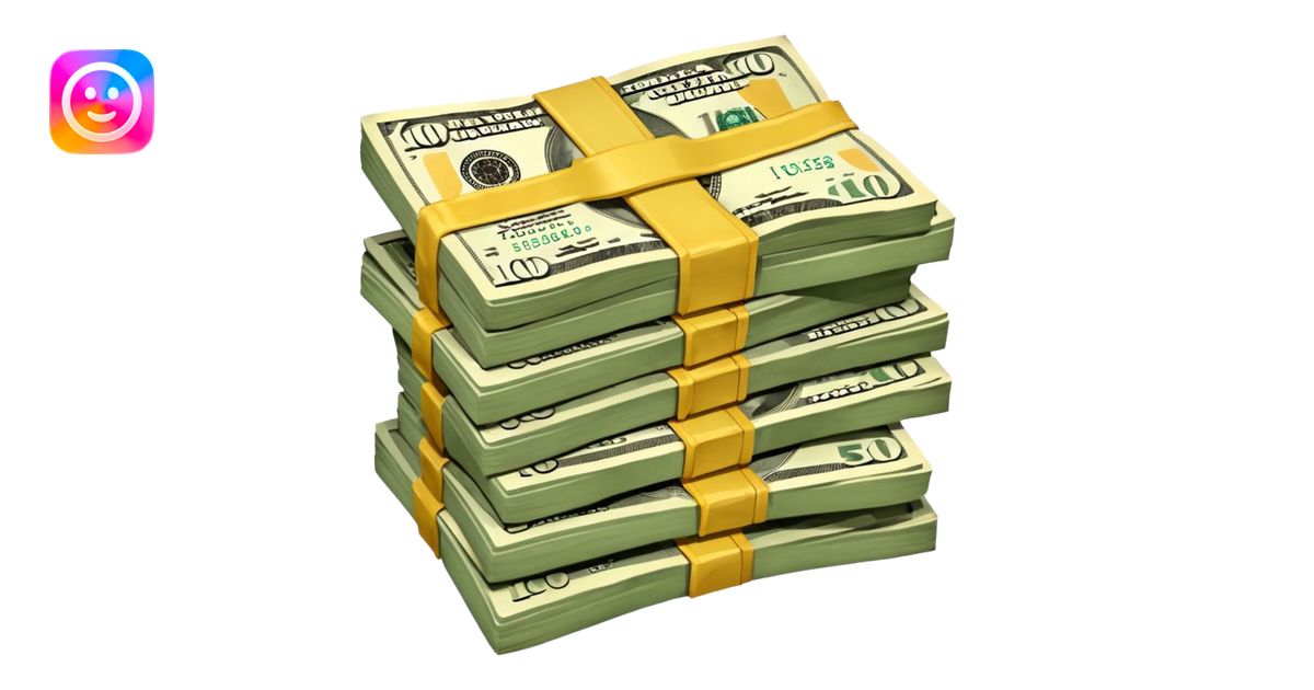 Falling value of the dollar emoji | AI Emoji Generator