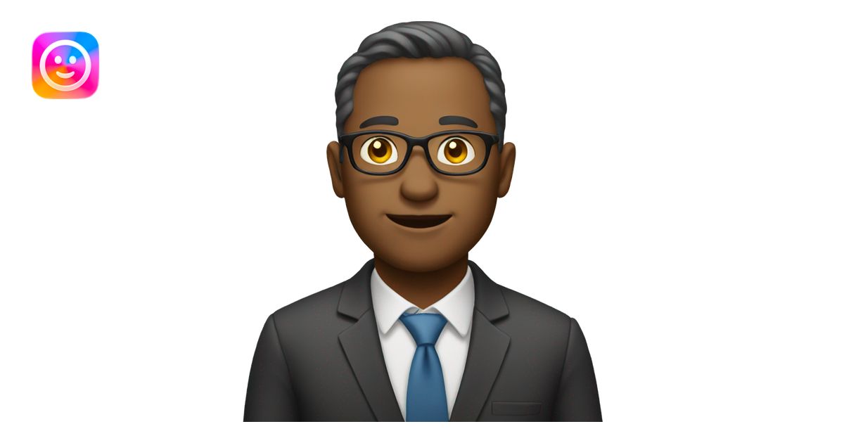 investor with spectacled emoji | AI Emoji Generator
