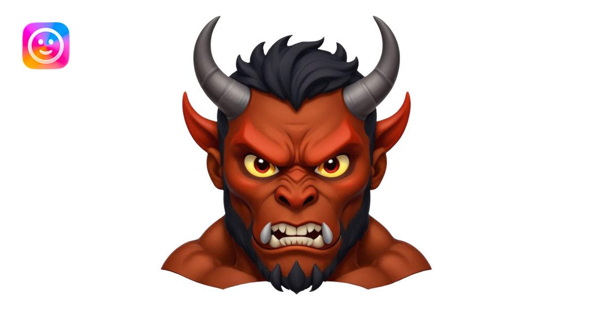 black demon emoji | AI Emoji Generator