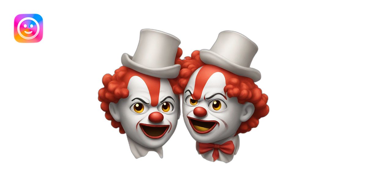 fighting clowns emoji | AI Emoji Generator