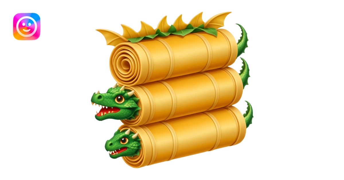 Dragon con cuerpo de pasta canelloni que el cuerpo enga su cuerpo ...