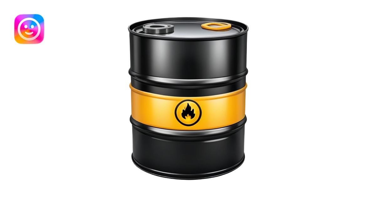 Engine oil oil barrel emoji | AI Emoji Generator