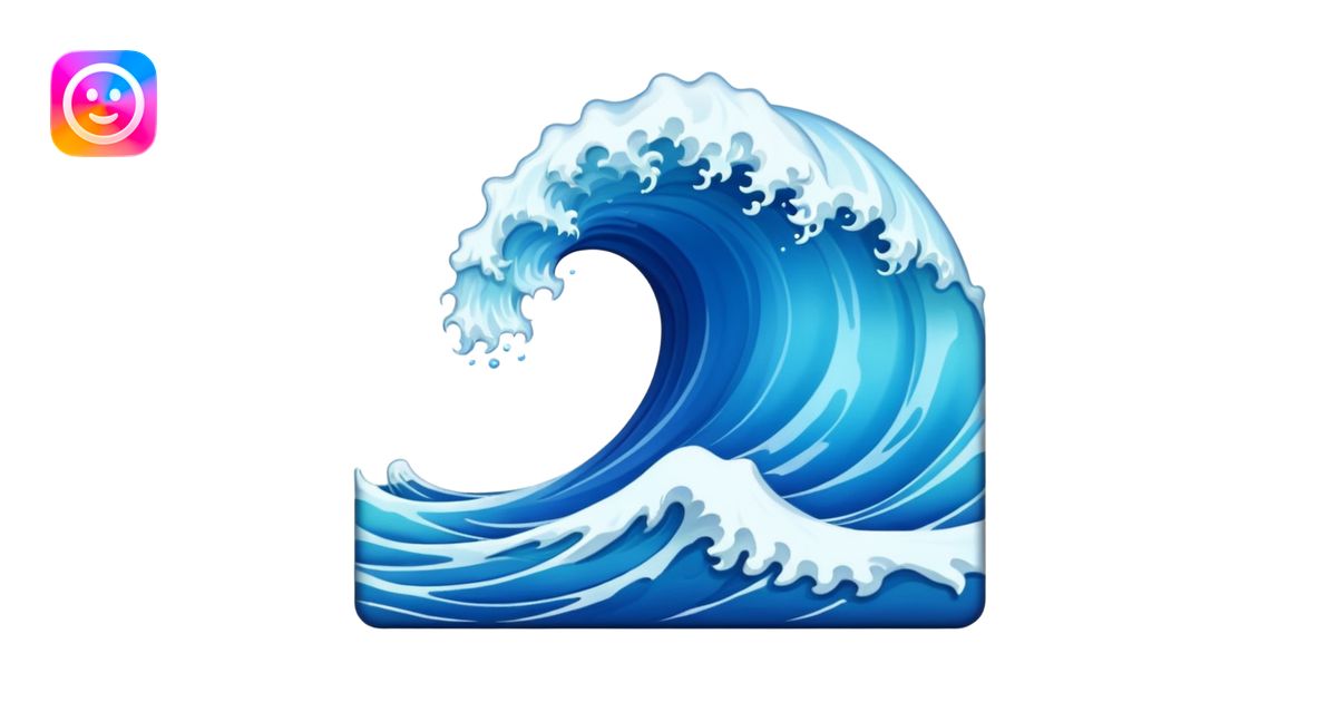 ocean wave emoji | AI Emoji Generator