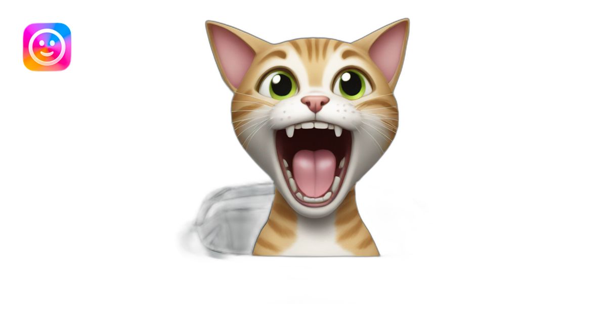 super screaming cat in car emoji | AI Emoji Generator