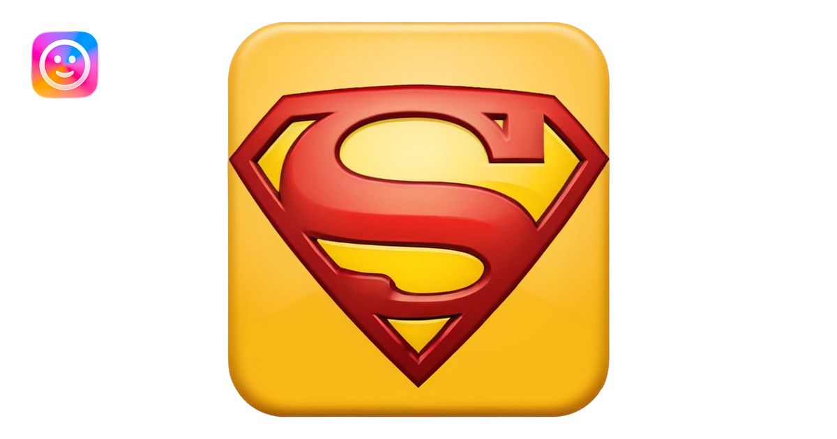 Logo of superman emoji | AI Emoji Generator
