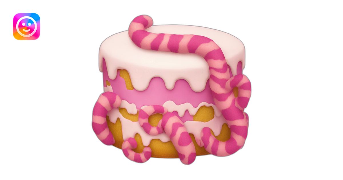 cake + boa emoji | AI Emoji Generator