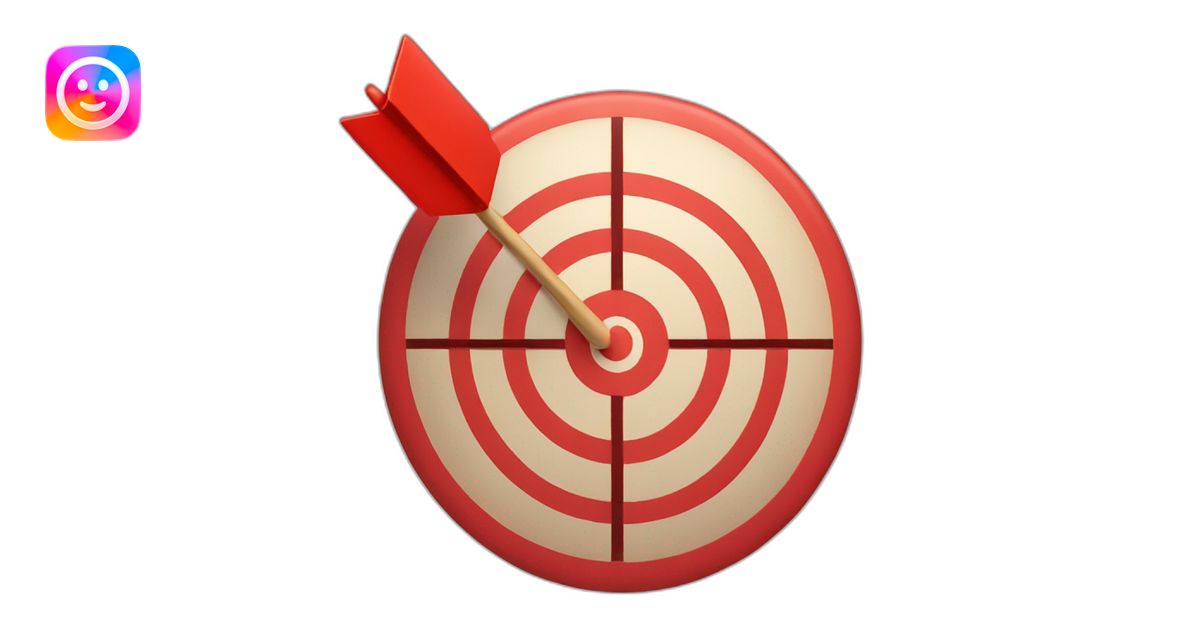 red-target-with-red-arrow-bullseye emoji | AI Emoji Generator