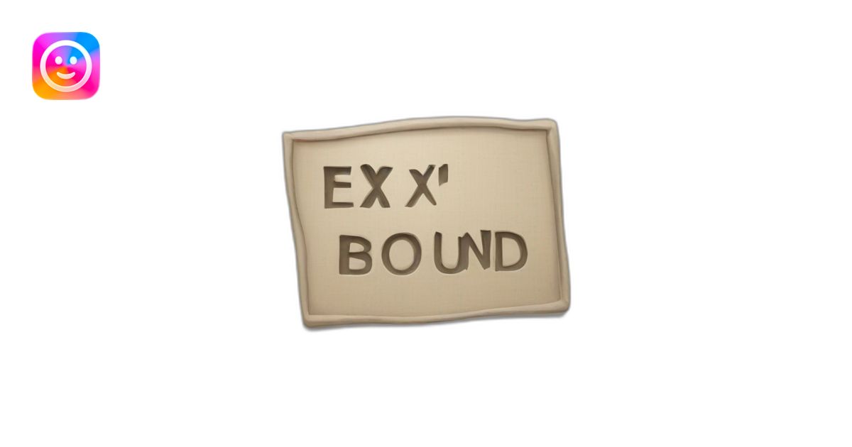 Text ,,EXIT-BOUND" emoji | AI Emoji Generator