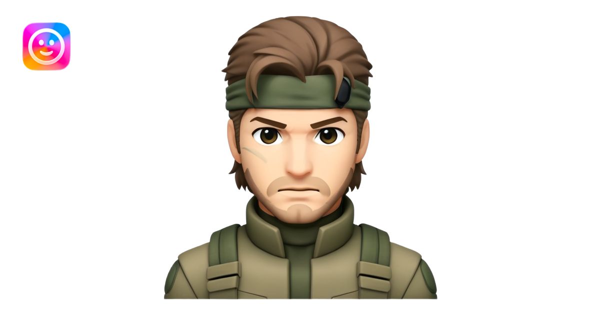 Solid snake emoji | AI Emoji Generator