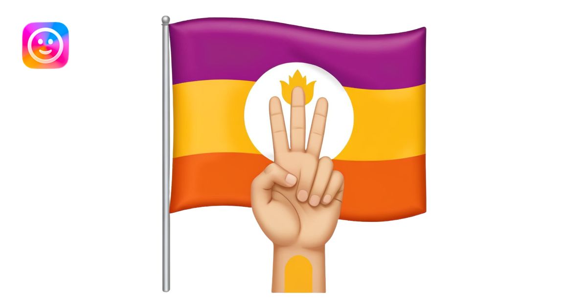 Jain flag emoji | AI Emoji Generator