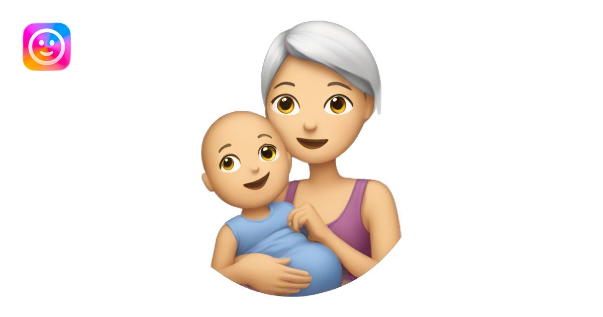 Mum and baby emoji | AI Emoji Generator