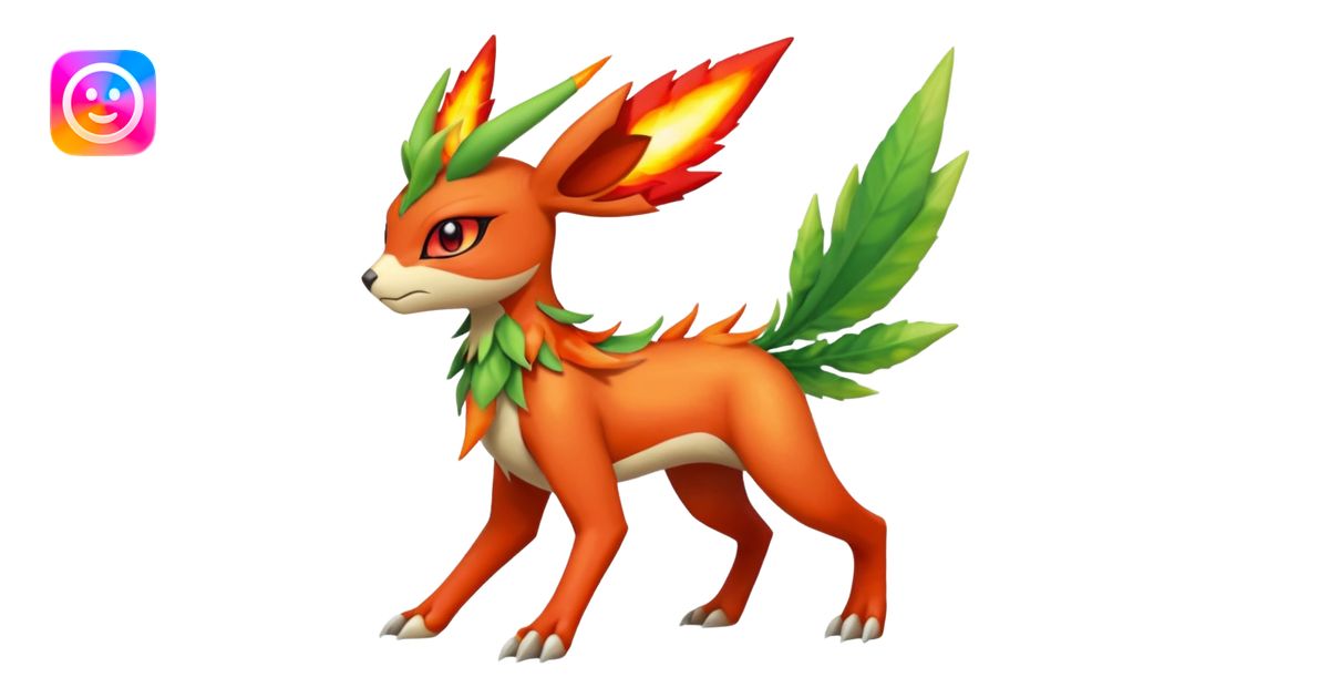 Elemental angry fiery Shaymin-Leafeon-Sceptile-Flygon-Meloetta-Pokémon ...