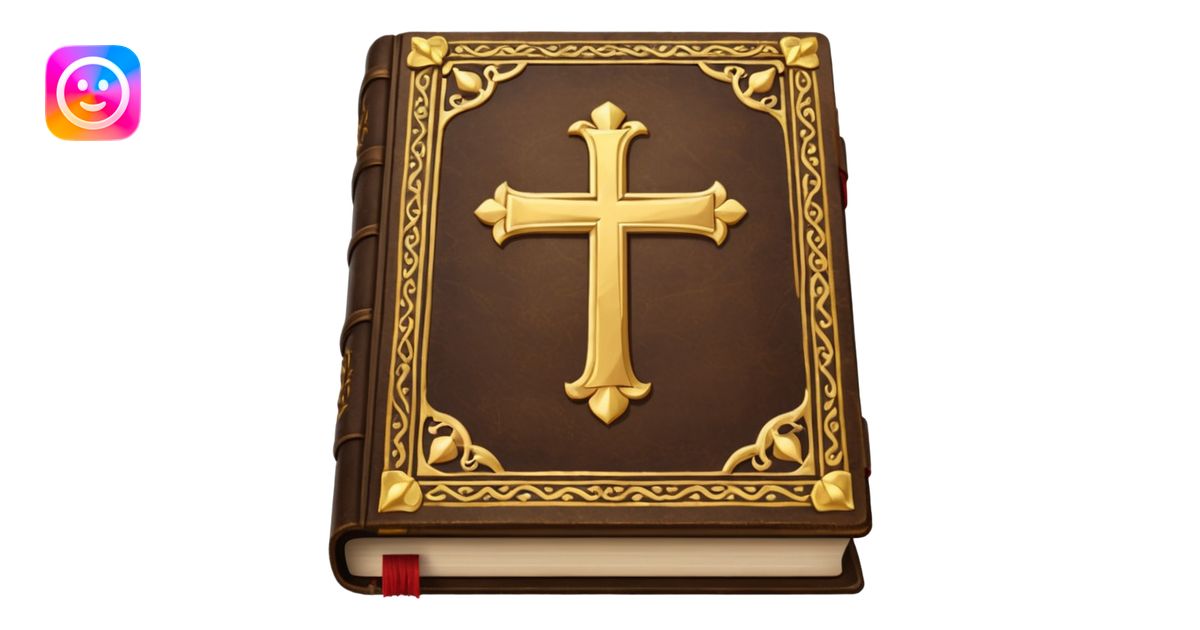 Holy book on altar emoji | AI Emoji Generator