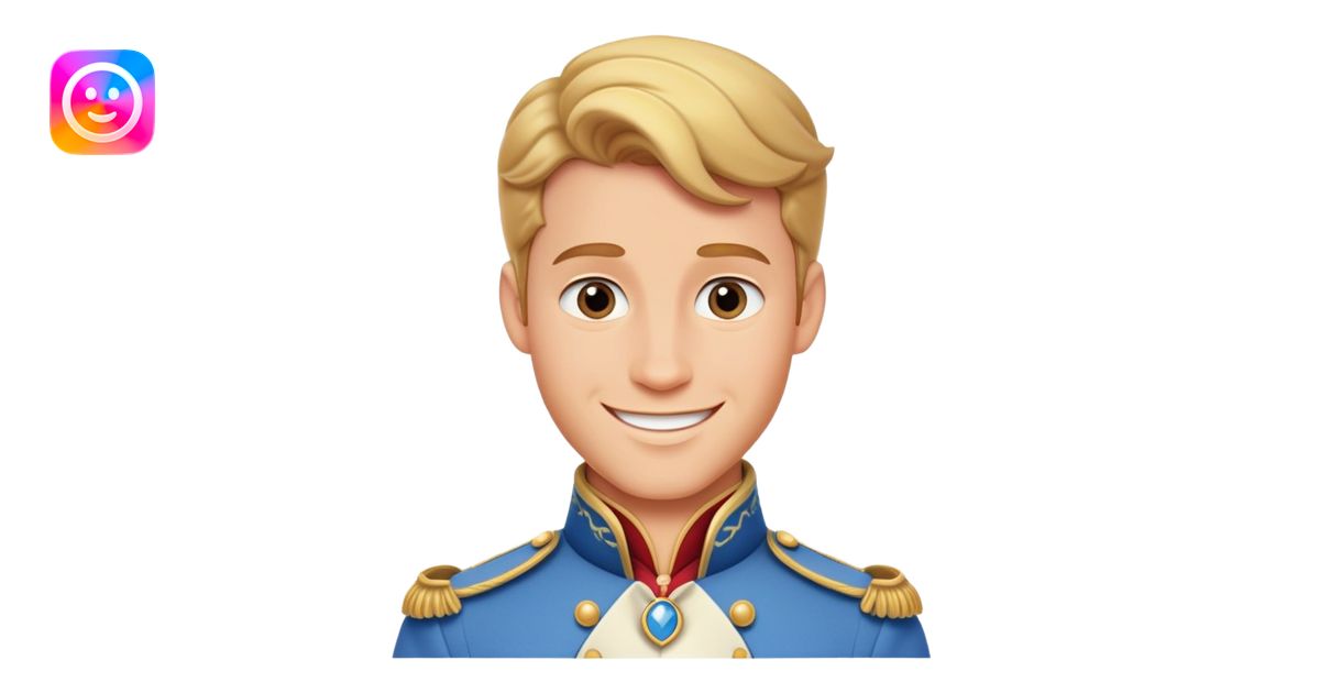 Prince Charming from Disney emoji | AI Emoji Generator