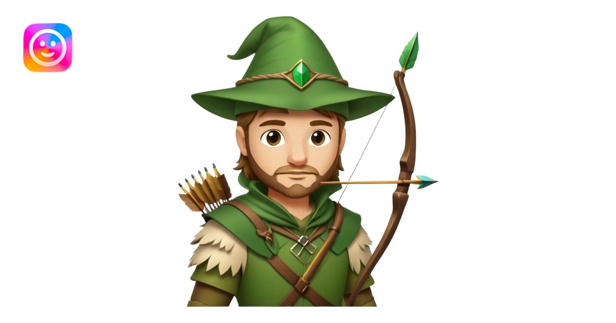 Robin Hood character emoji | AI Emoji Generator