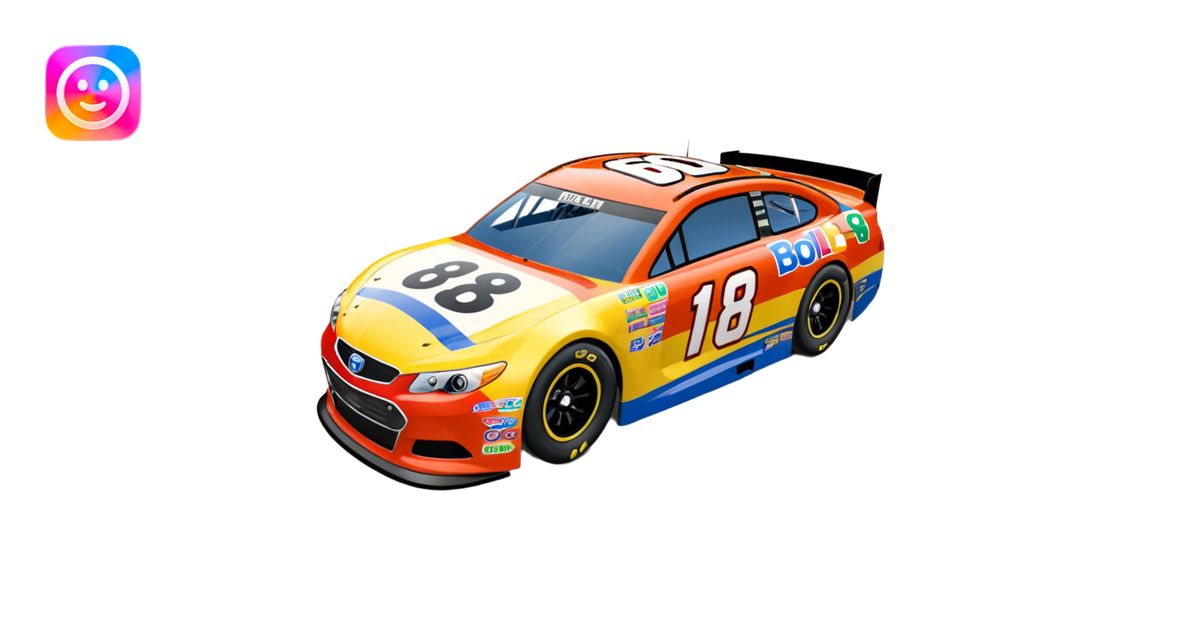 Kyle Busch Car (No. 8) best view emoji | AI Emoji Generator