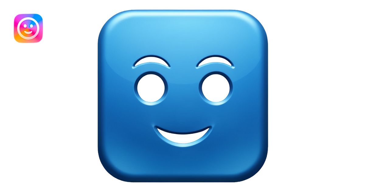 A blue verified logo like in Roblox emoji | AI Emoji Generator