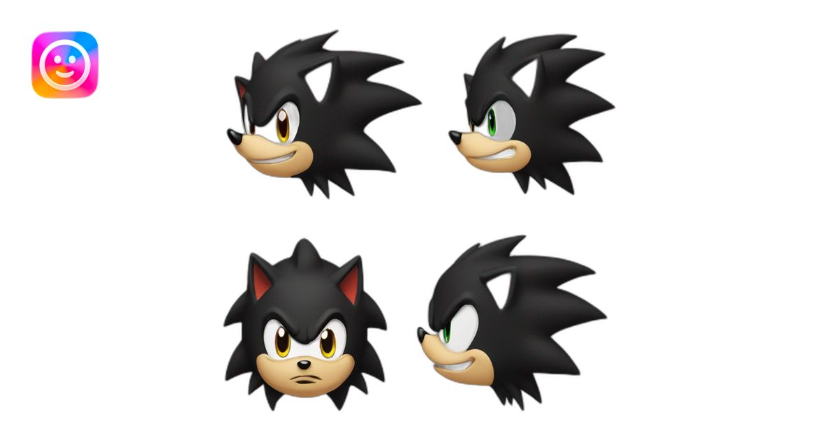 Shadow the hedgehog emoji | AI Emoji Generator