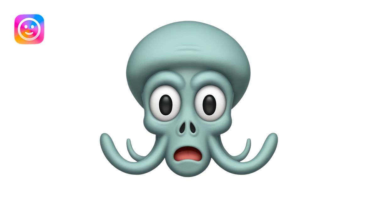 Squidward but black emoji | AI Emoji Generator