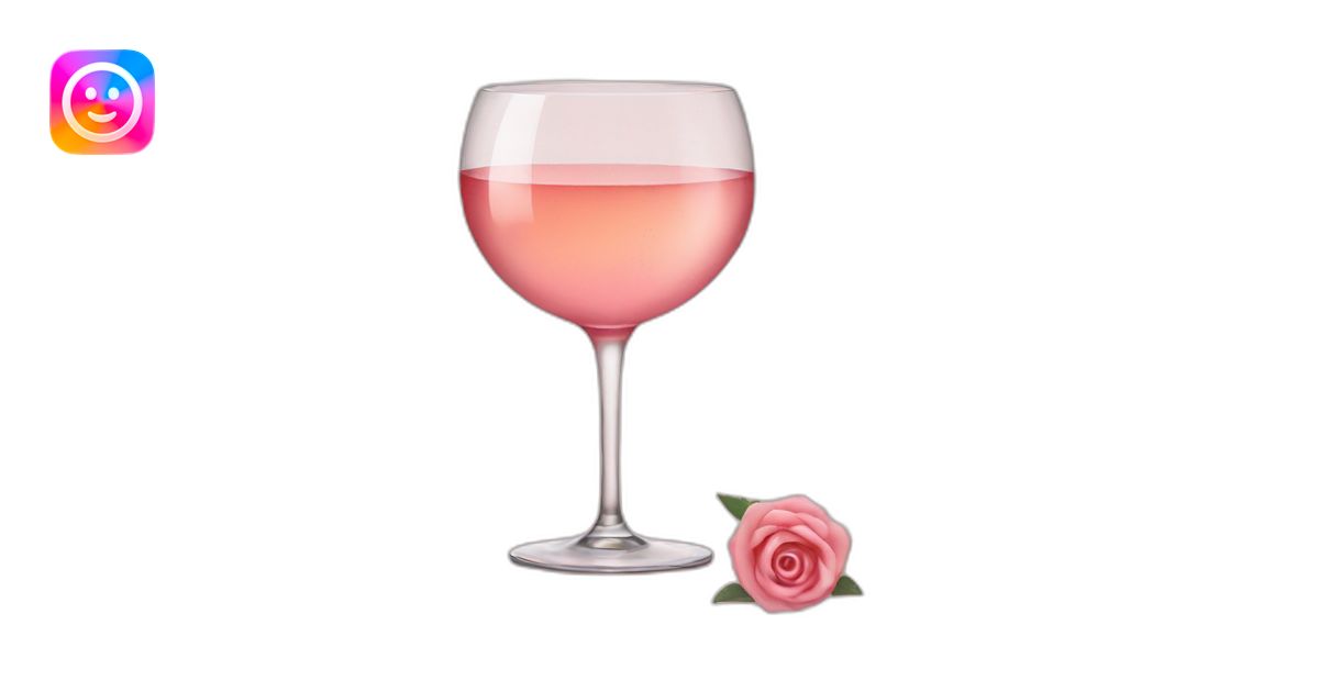 Rosé emoji | AI Emoji Generator