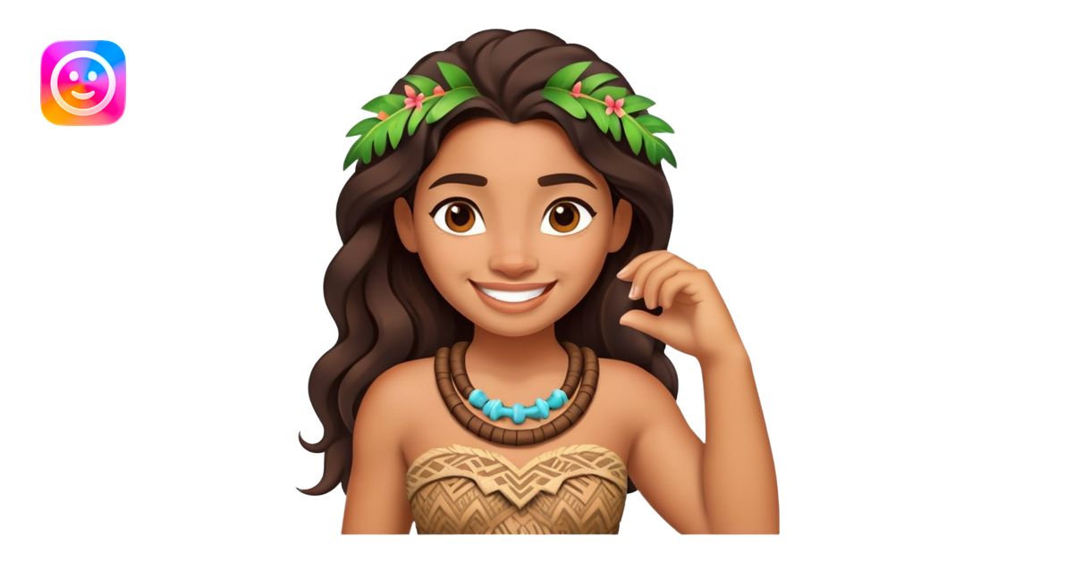 Moana from Disney emoji | AI Emoji Generator