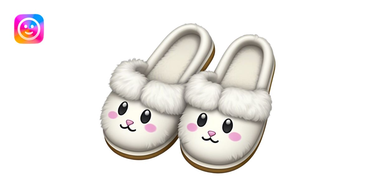 Fluffy slippers emoji | AI Emoji Generator