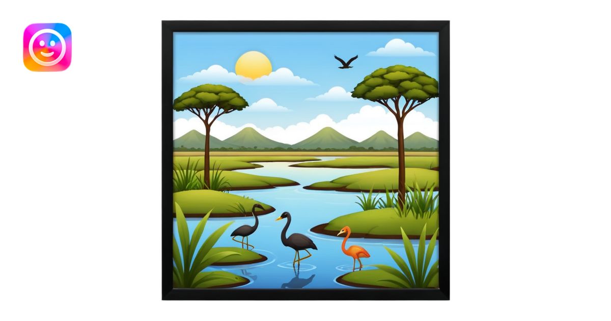 african wetlands emoji | AI Emoji Generator