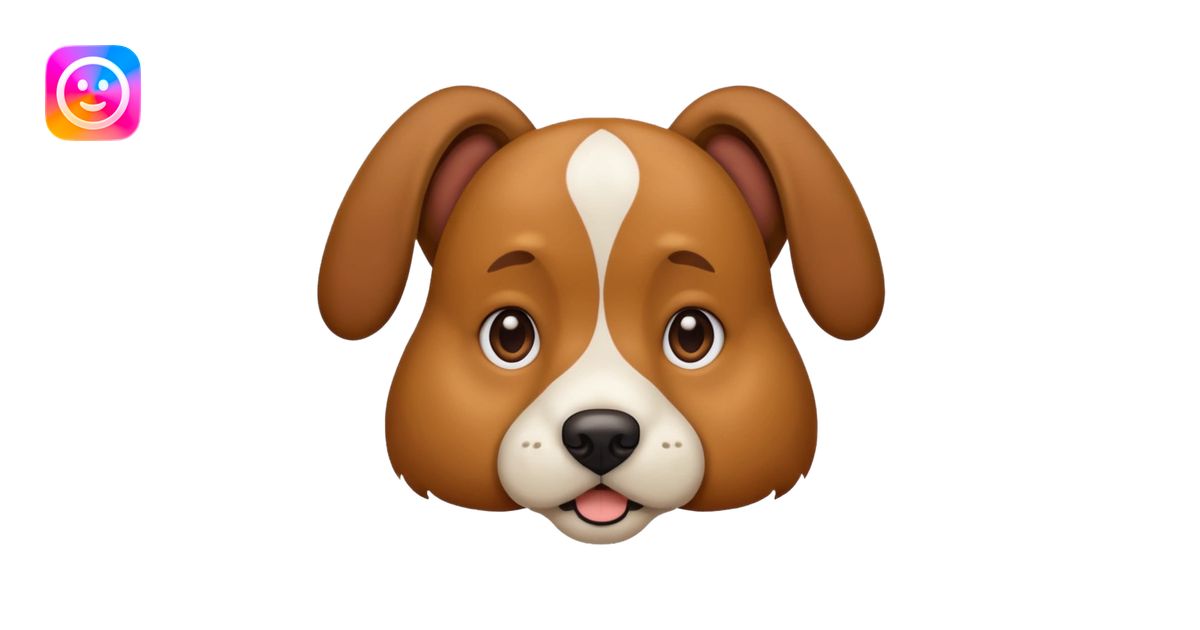 Dog emoji | AI Emoji Generator