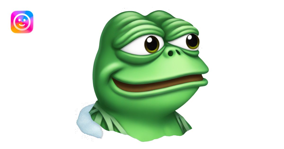 pepe the frog frozen cold emoji | AI Emoji Generator