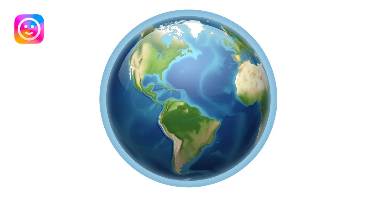 A hologram of planet Earth emoji | AI Emoji Generator
