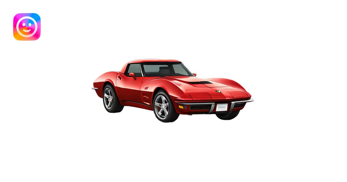 Red corvette emoji | AI Emoji Generator