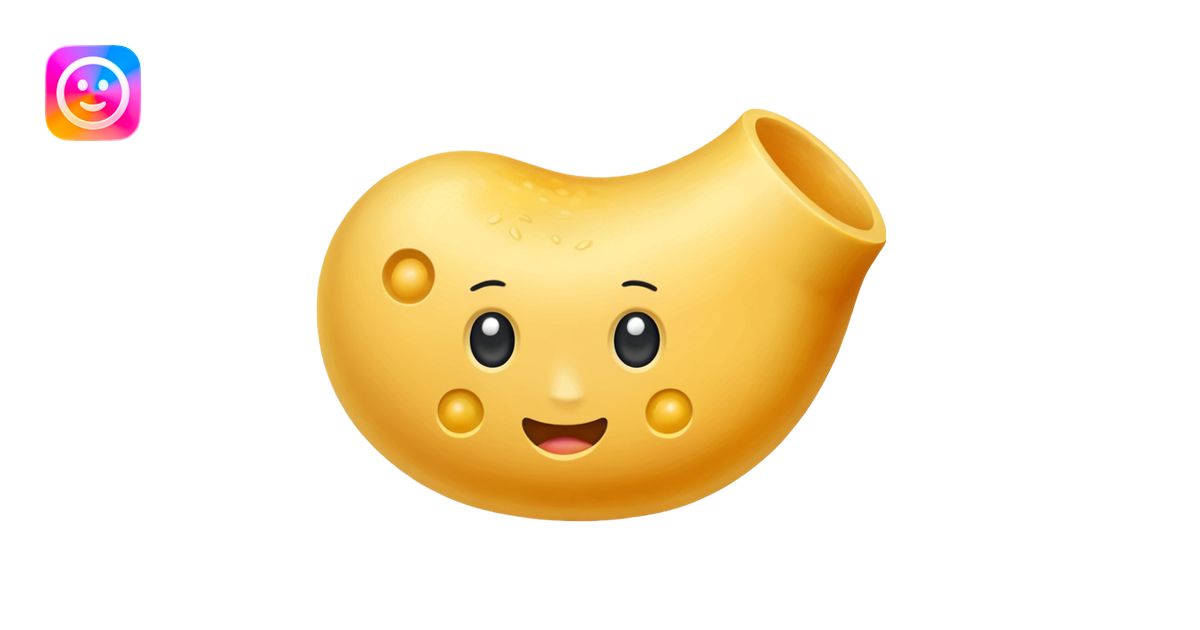 one piece of elbow macaroni emoji | AI Emoji Generator