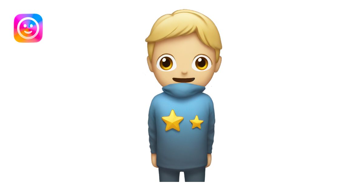 Human with star emoji | AI Emoji Generator