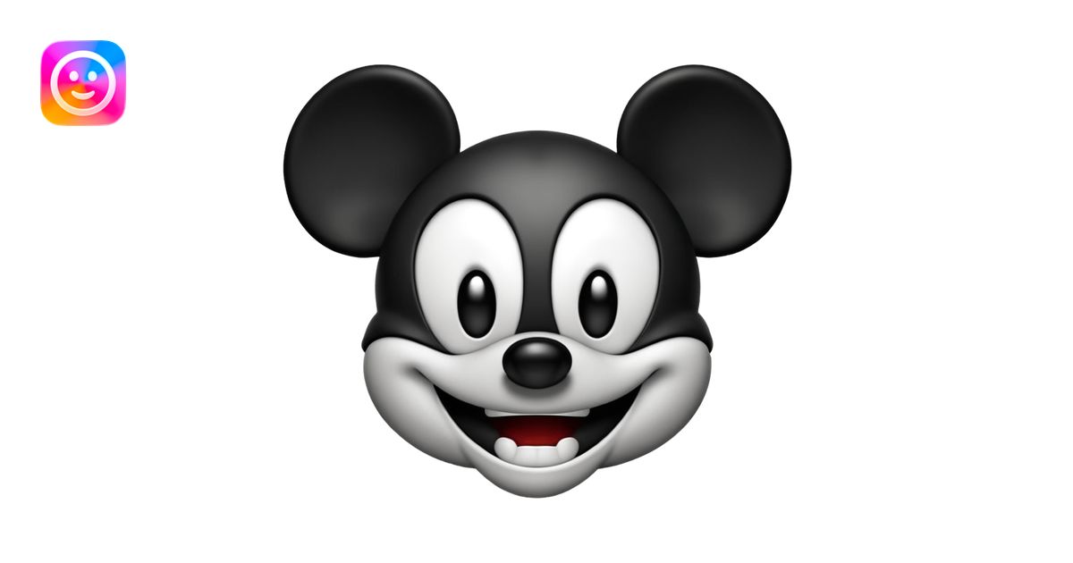 Evil mickey mouse he looks angry and comes Bloom from the eyes. White ...