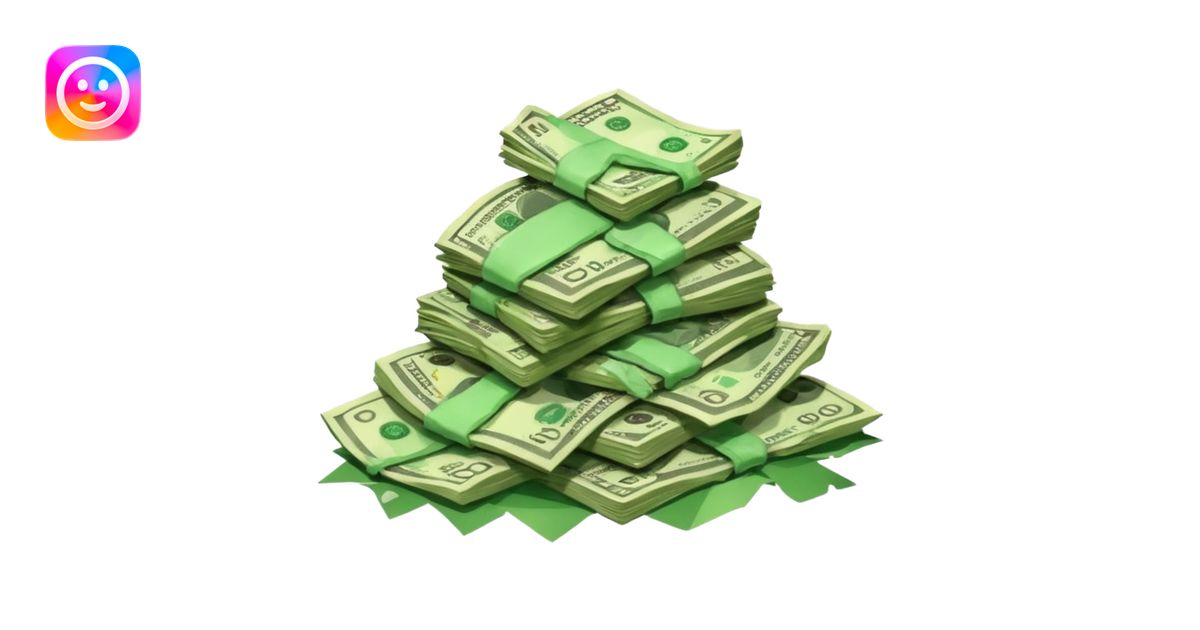 Ripped money emoji | AI Emoji Generator