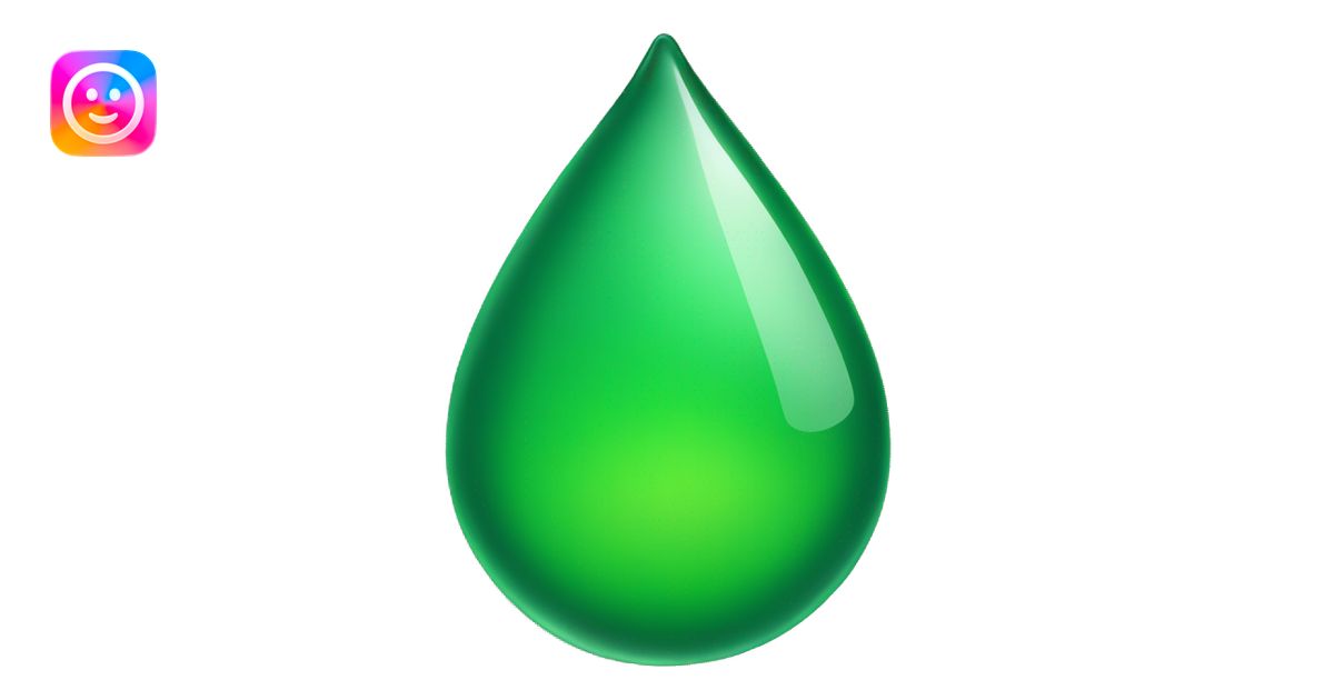 a green drop emoji | AI Emoji Generator