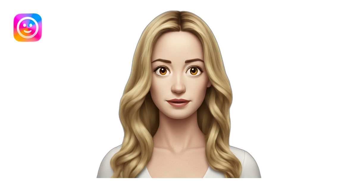 Emily Blunt serious slim long hair emoji | AI Emoji Generator