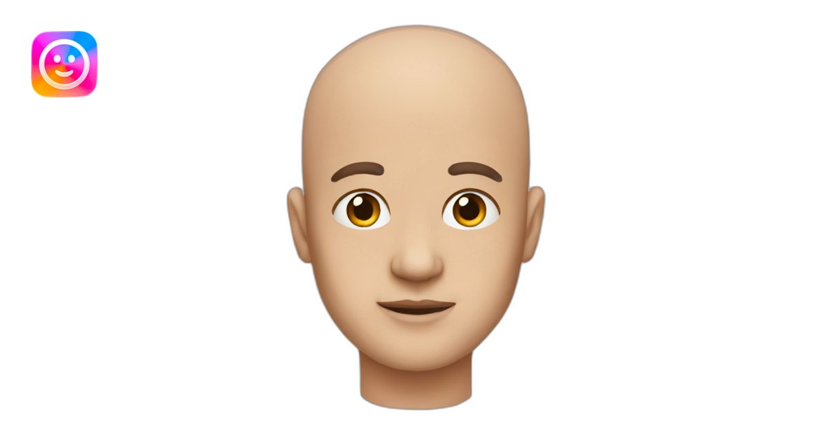 Bald emoji | AI Emoji Generator