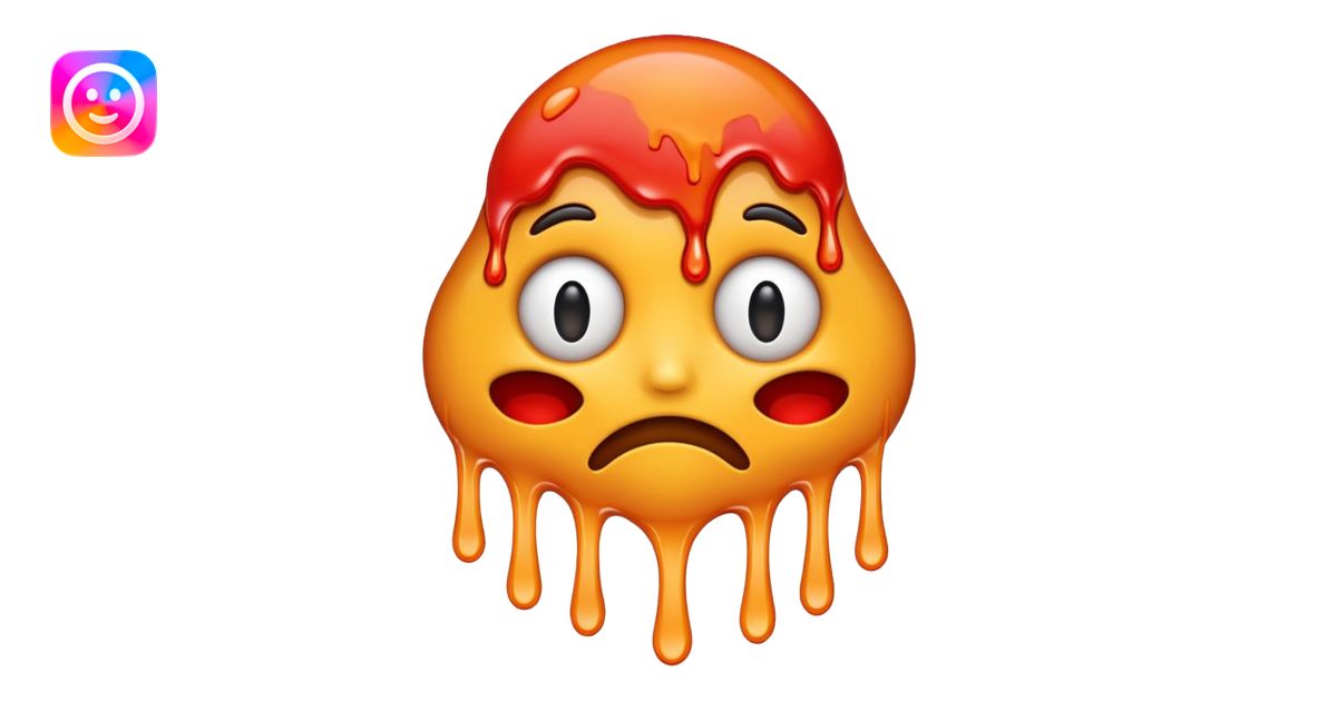 Face melt emoji emoji | AI Emoji Generator