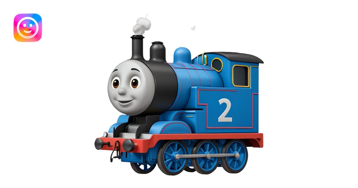 Thomas the tank engine 2d side emoji emoji | AI Emoji Generator