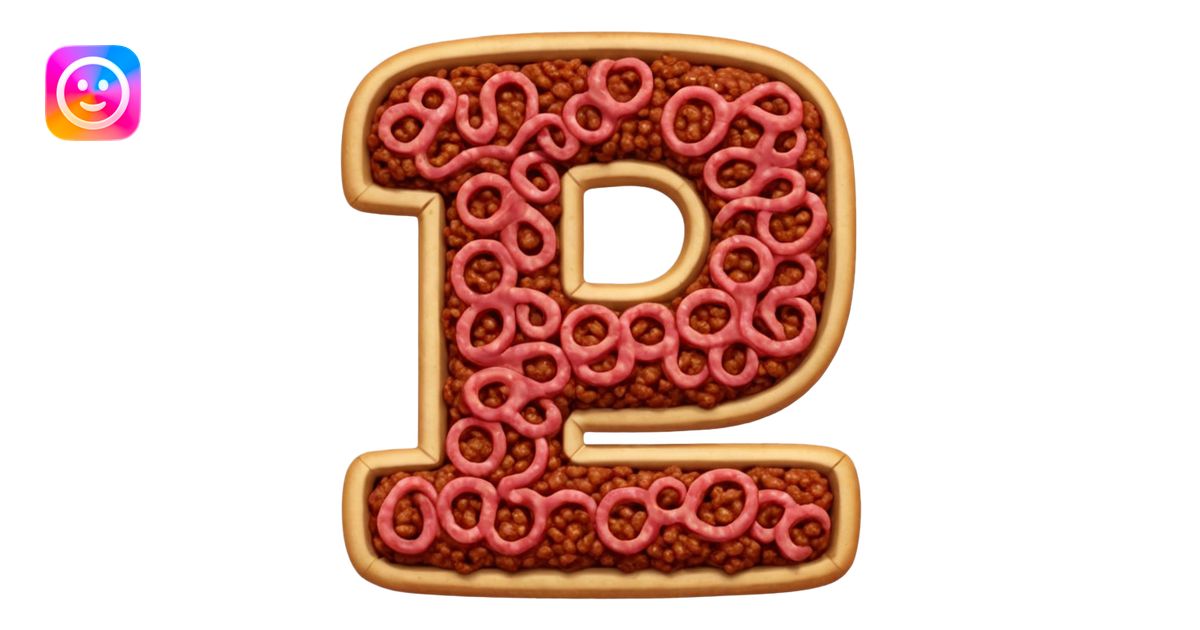 number 7 made of meat emoji | AI Emoji Generator
