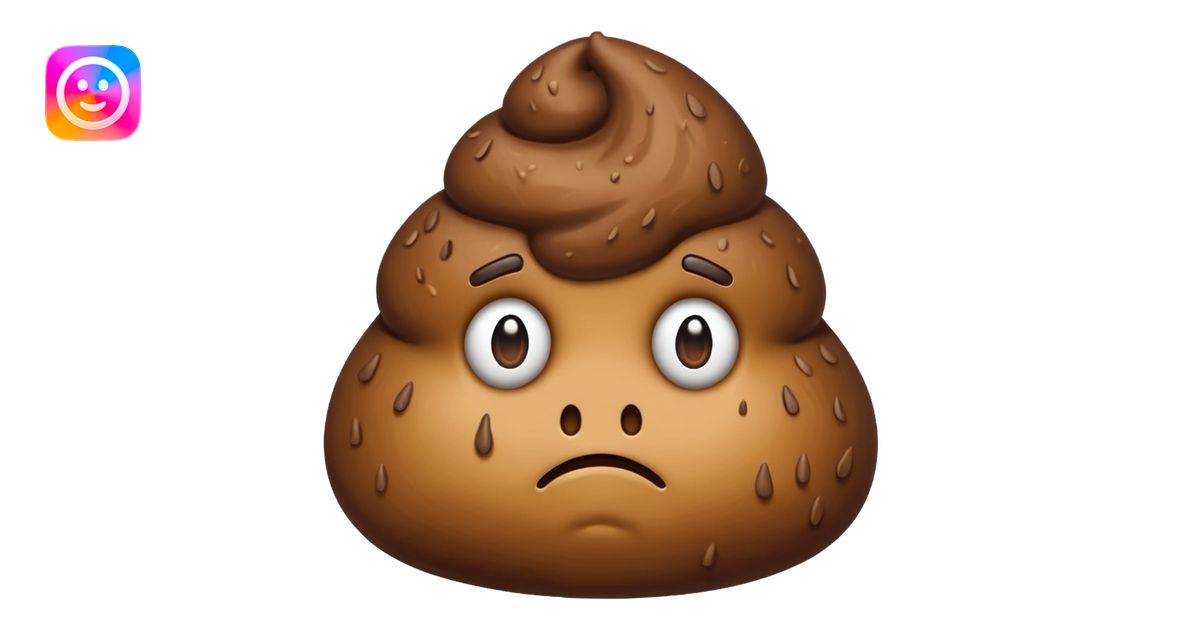 Sad poo emoji | AI Emoji Generator