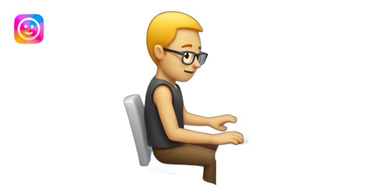 Developer typing fast emoji | AI Emoji Generator
