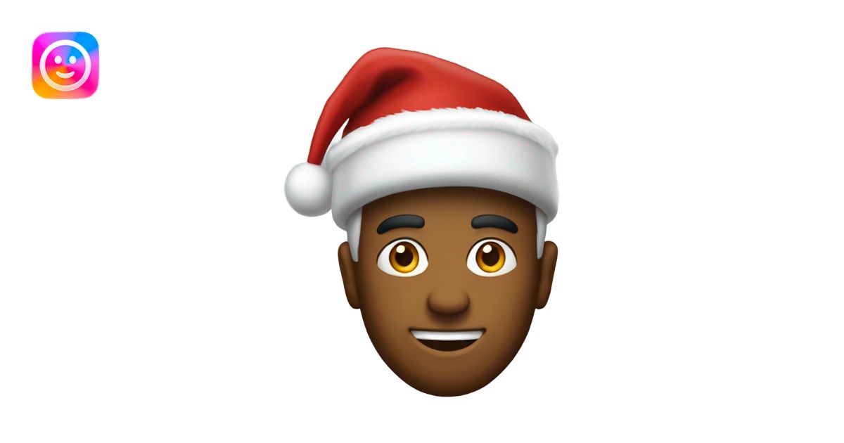 Hoosier with Santa hat emoji | AI Emoji Generator