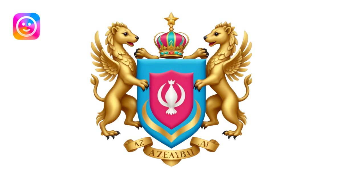 Azərbaycan Gerbi offical emoji | AI Emoji Generator