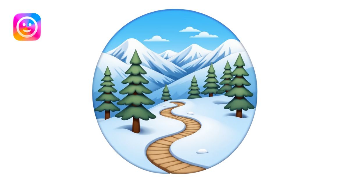 winter trail emoji | AI Emoji Generator