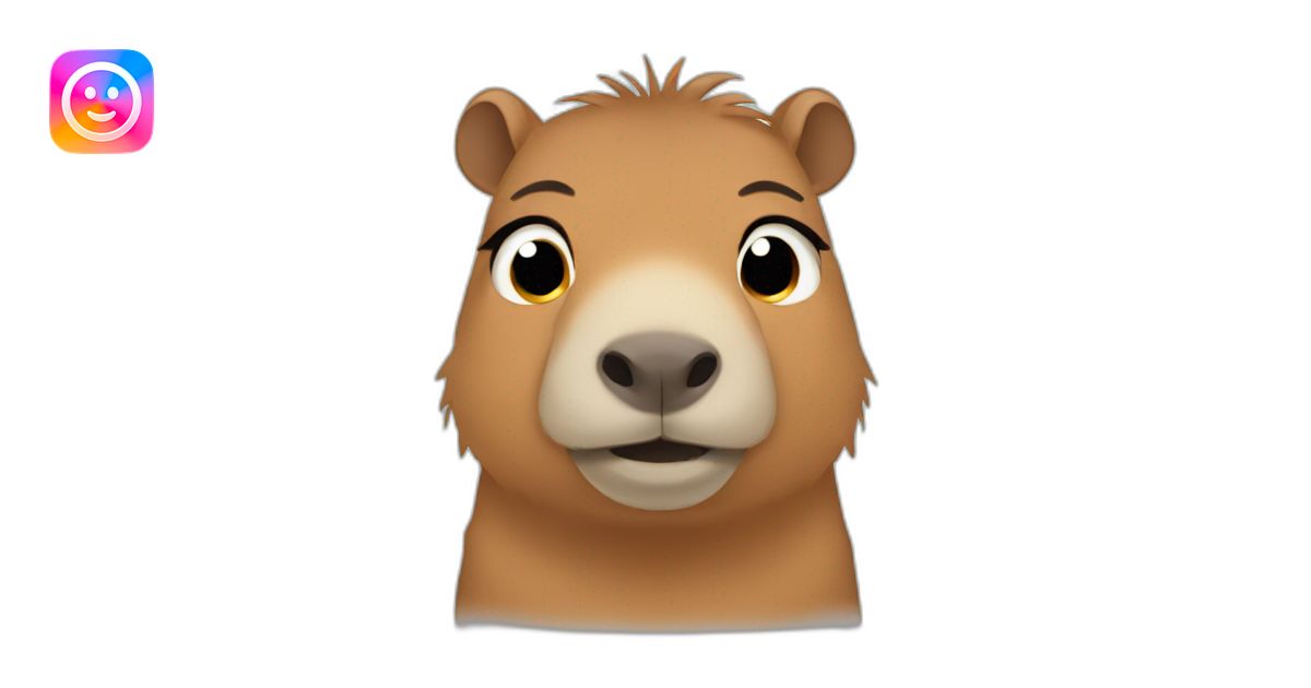 Crying capybara emoji | AI Emoji Generator